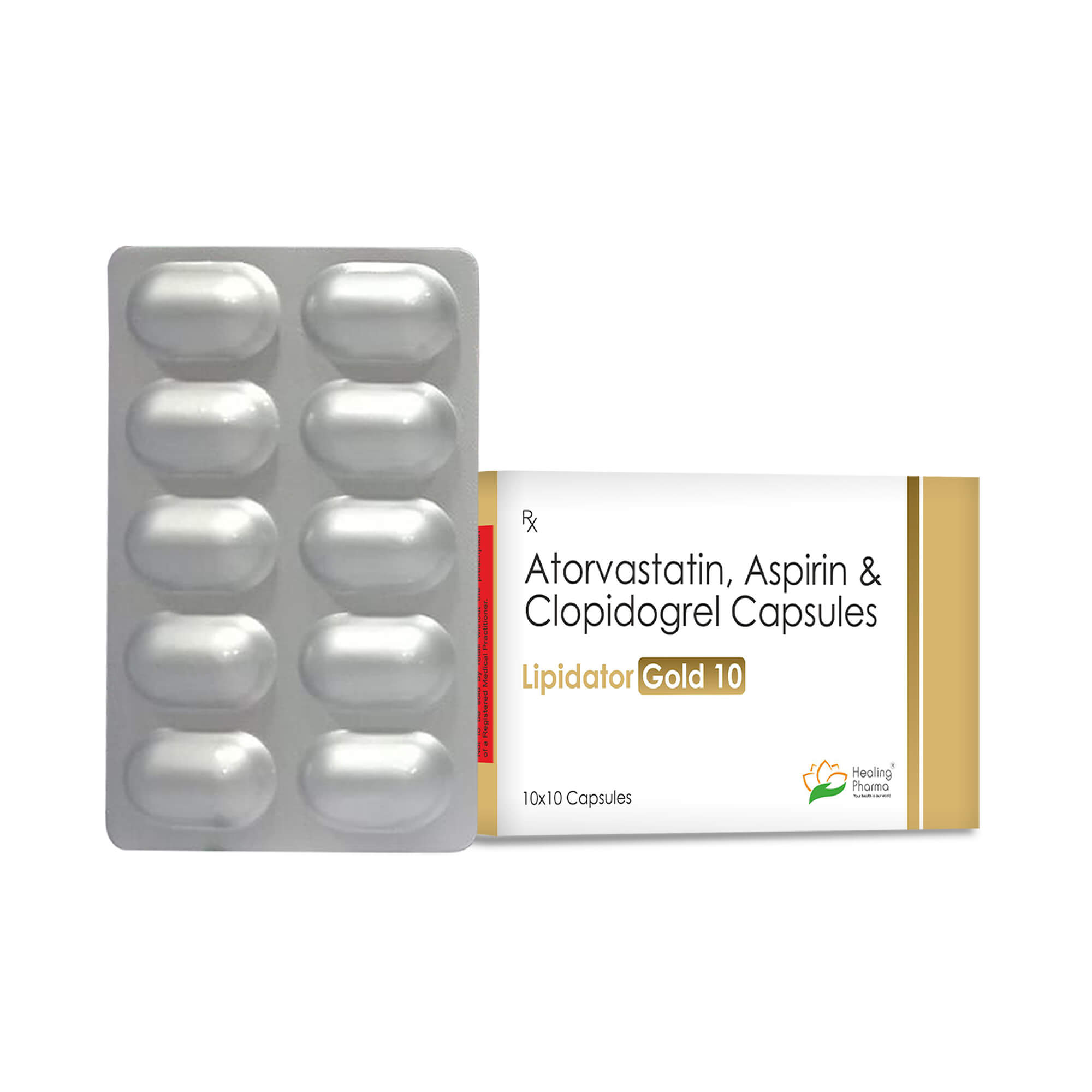 Lipidator Gold 10mg - Healing Pharma India Pvt Ltd
