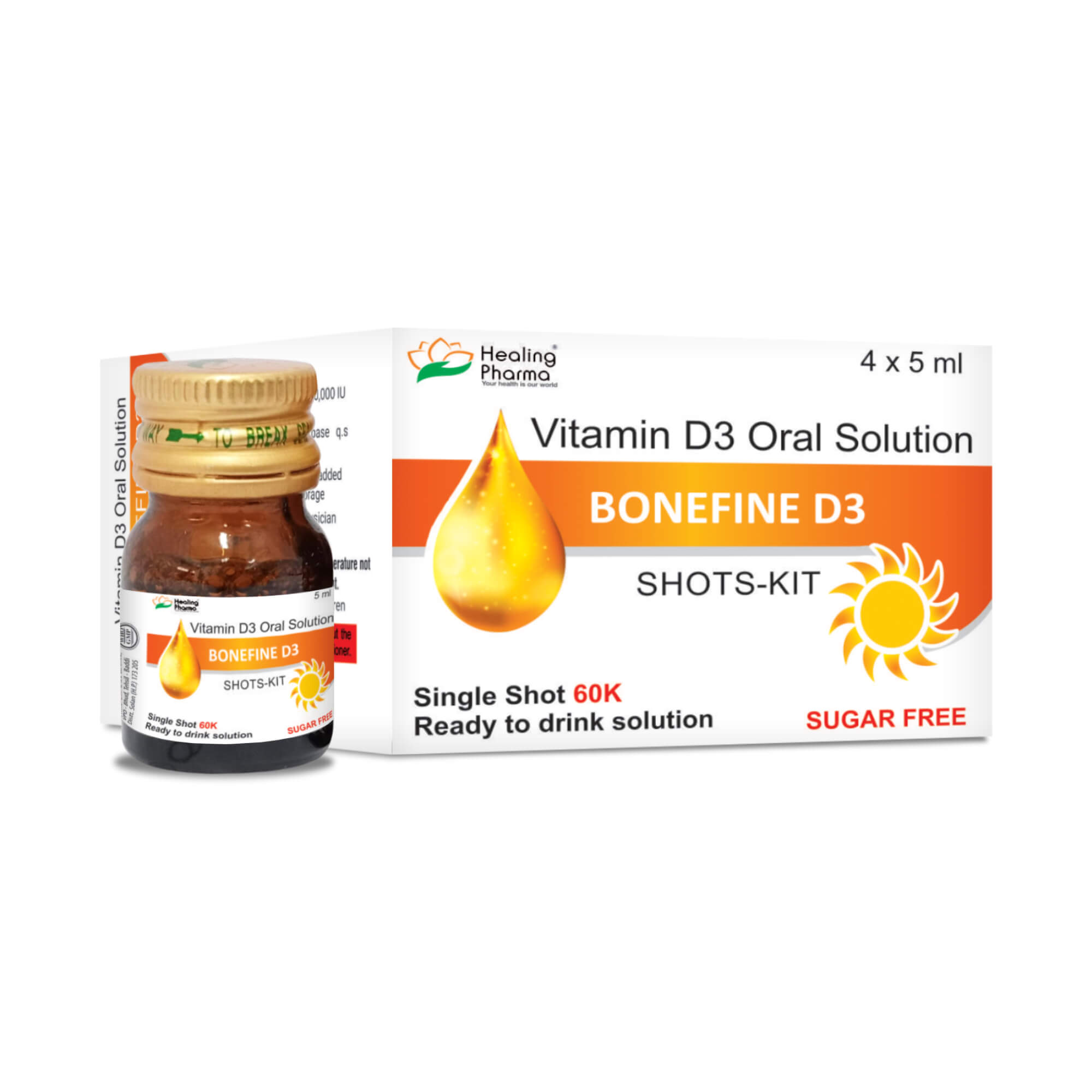 Bonefine D3 Shots - Kit - Healing Pharma India Pvt Ltd
