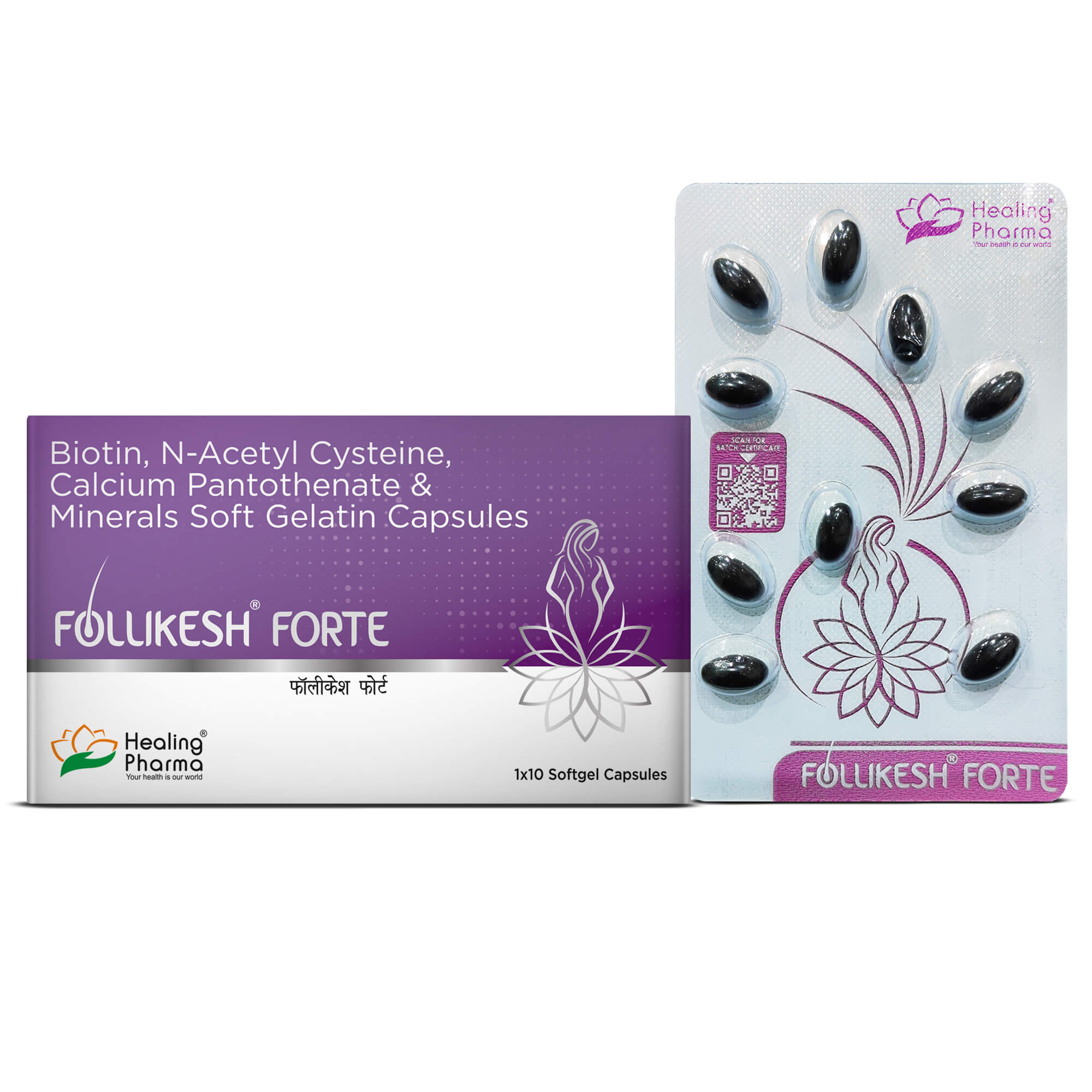 Follikesh Forte | Hair Growth Biotin Capsules for Strong Hair