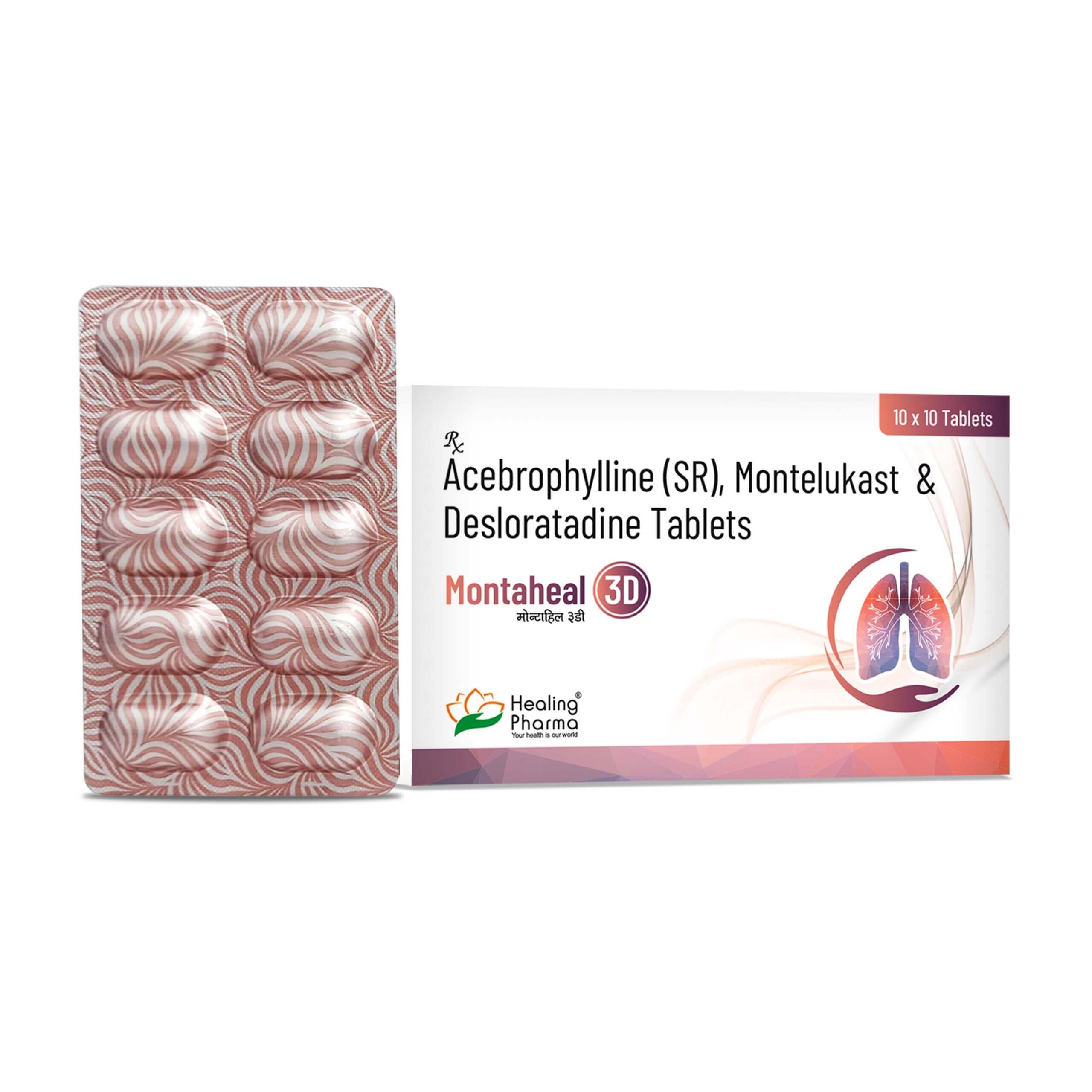 Montaheal 3D – Acebrophylline + Desloratadine + Montelukast