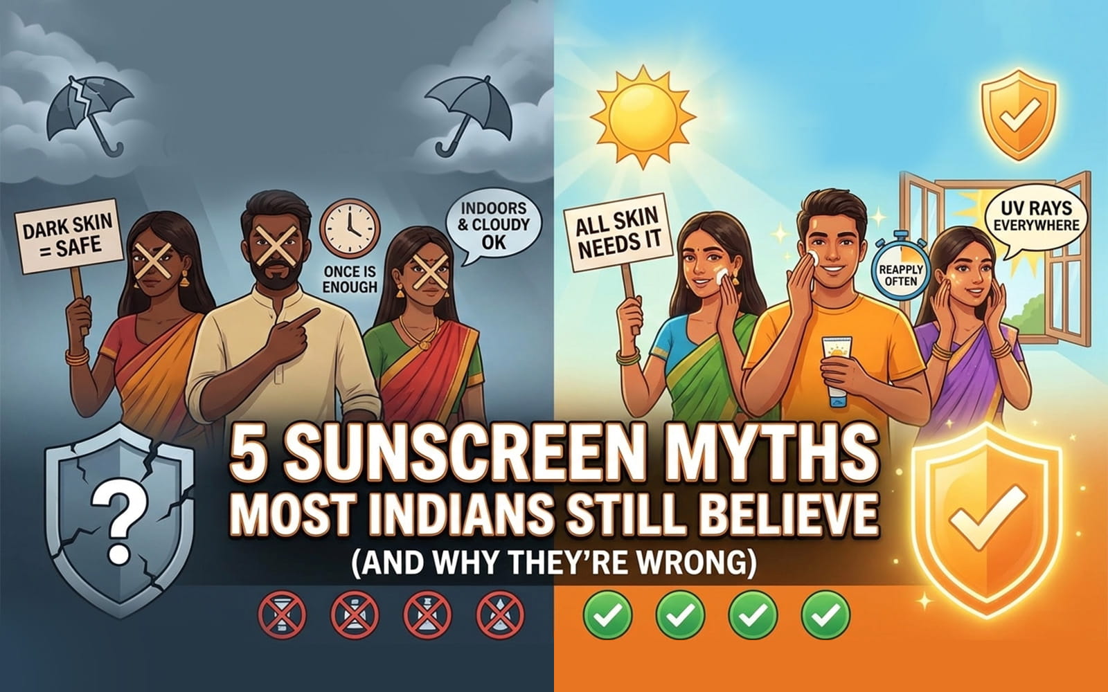 5 Sunscreen Myths Indians Still Believe (Debunked)
